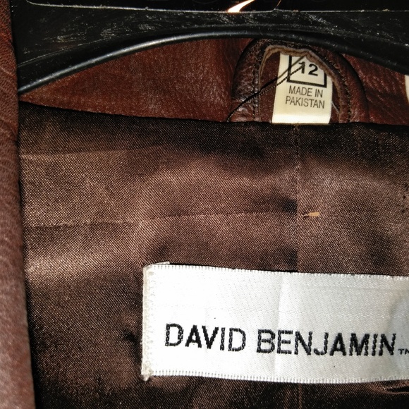 David Benjamin | Jackets & Coats | David Benjamin Leather Jacket | Poshmark
